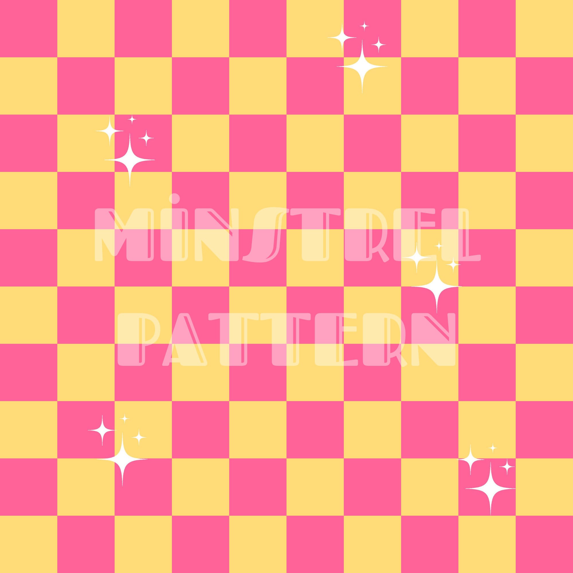 Seamless Summer Pink and Yellow Checkered Pattern Background Fabric ...