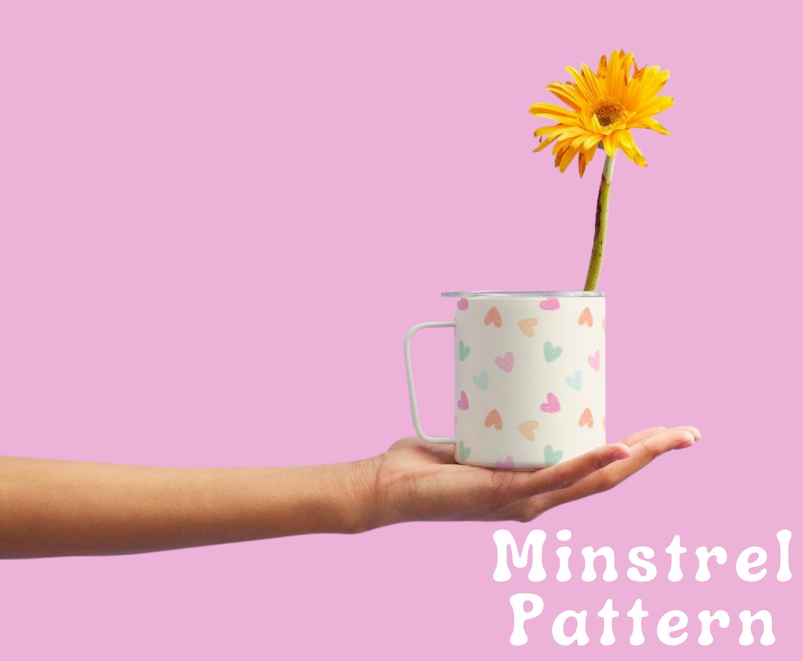 Spring Heart Seamless Digital Pattern Files for Fabric Printing ...