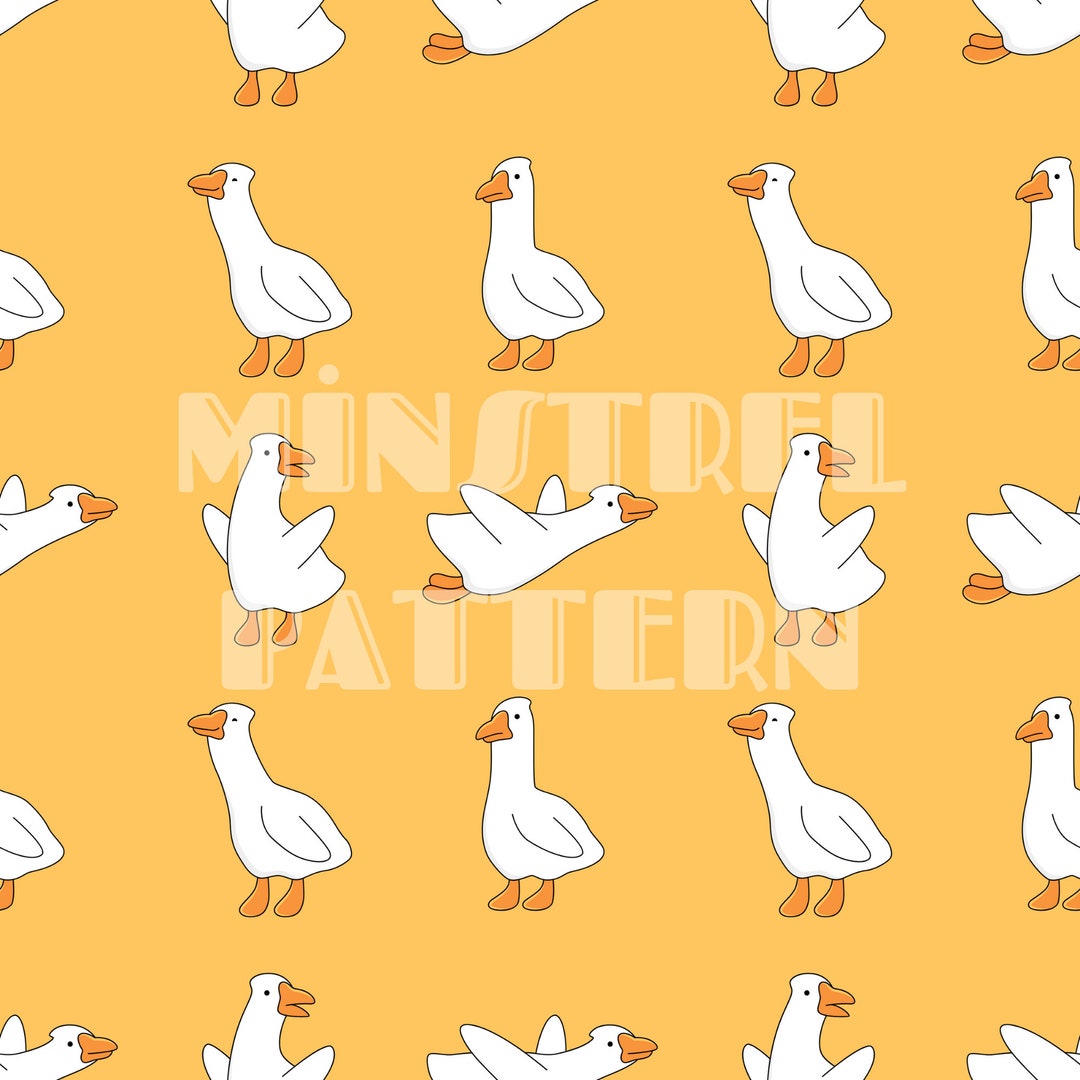 Ducks Seamless Pattern, Animal Fabric Printing Sublimation, Cute Custom ...