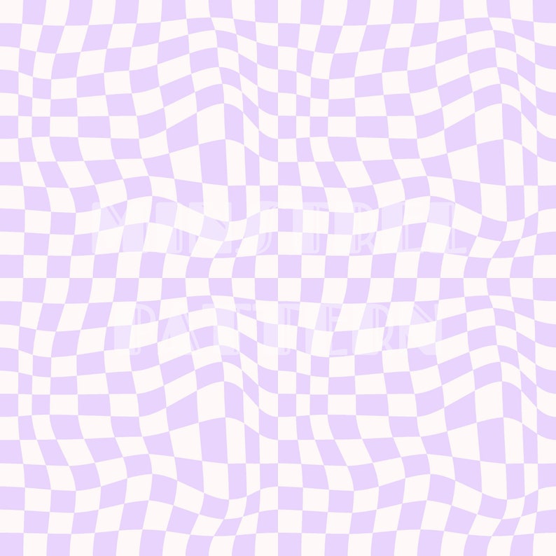 Lilac Wavy Checkered Seamless Pattern Files for Checkered Fabric ...