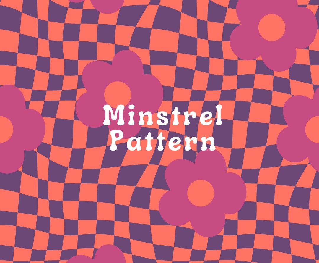 Retro Checkerboard Wavy Background Seamless Pattern Files for Fabric ...