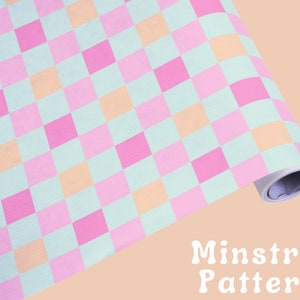 Seamless Summer Checkered Pattern Background Fabric Pattern Spring ...