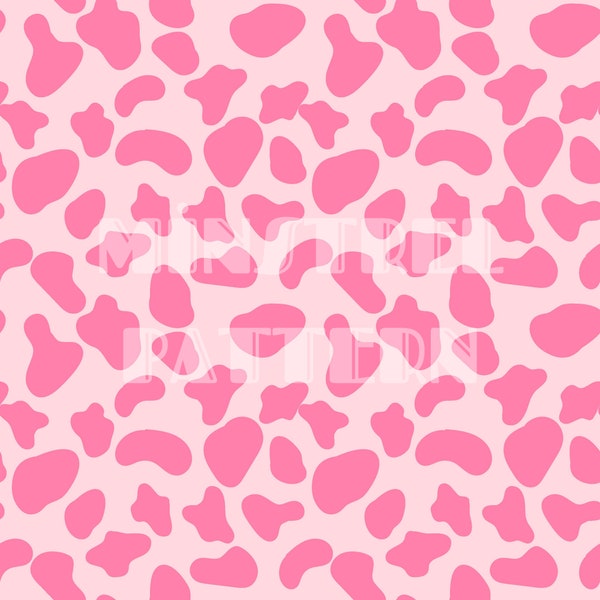 Pink Cow Print Fabric - Etsy
