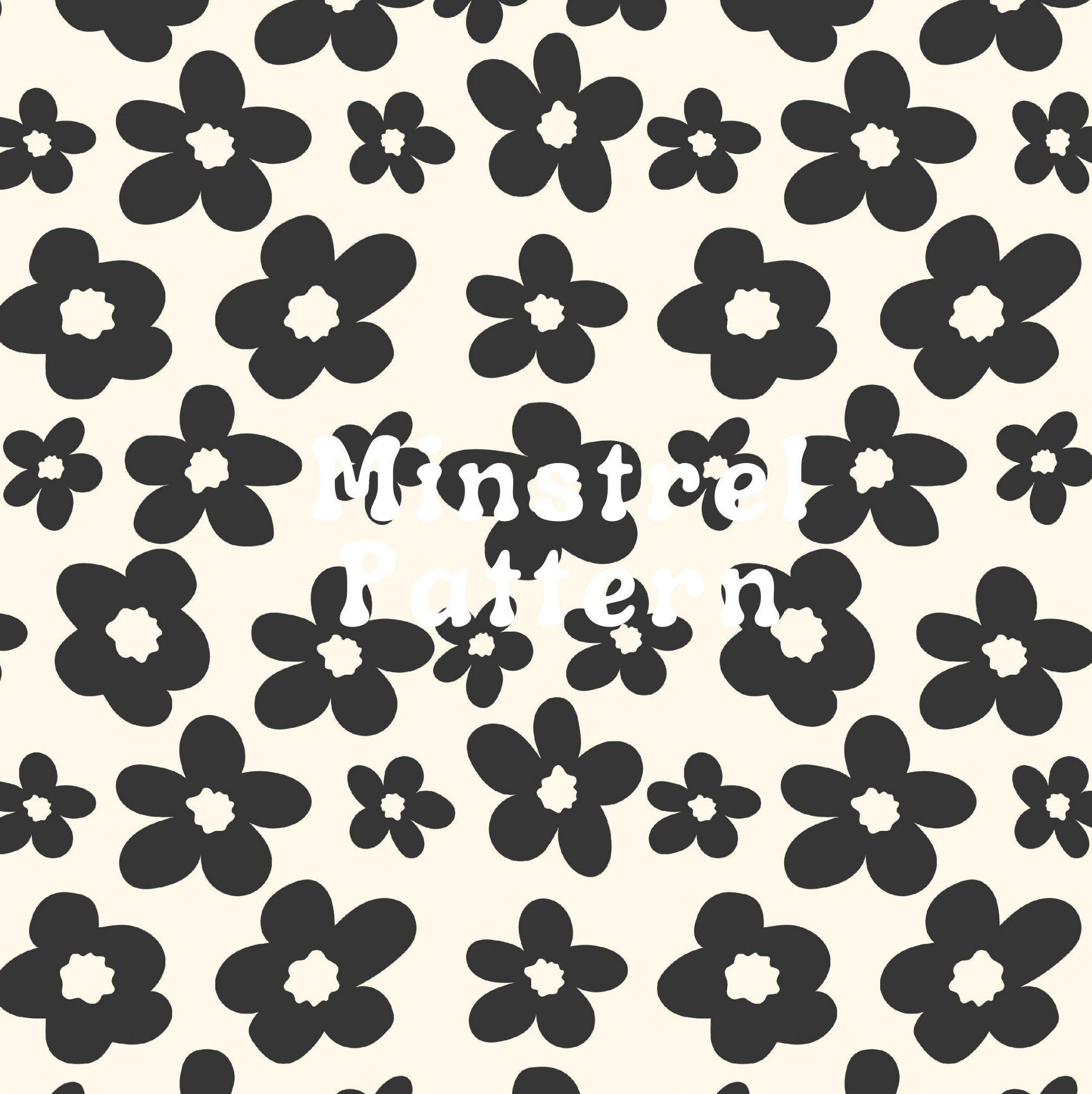 Retro Abstract Daisy Seamless Pattern Files for Fabric Printing, Floral ...