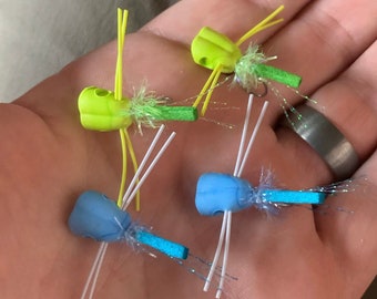 Gurgle Pop Flies 3 Pack Panfish Flies Fly Fishing Flies - Etsy