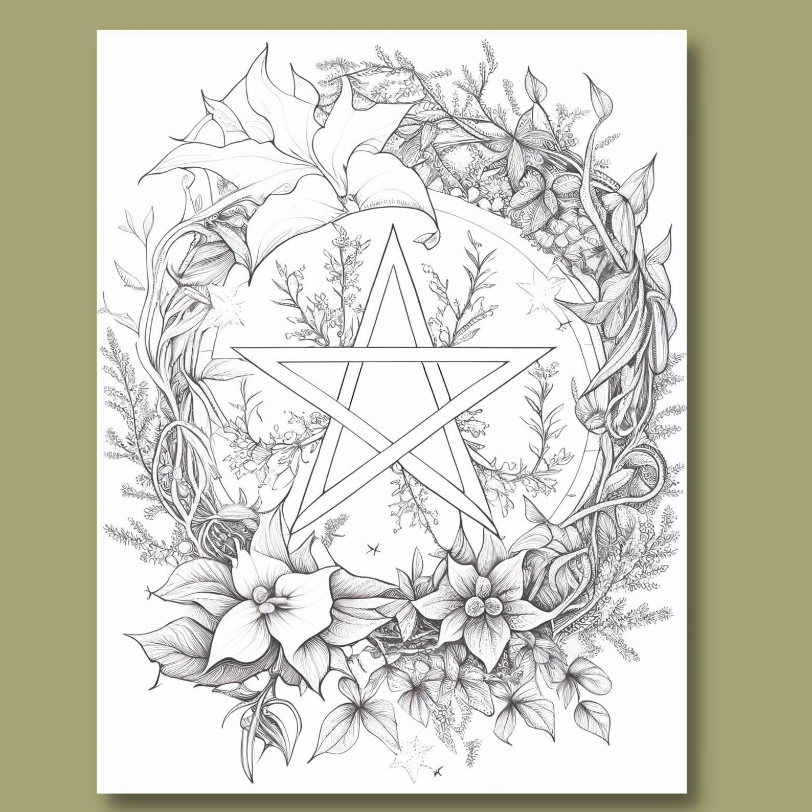 Wiccan Coloring Page Bundle Digital PDF Easy Download - Etsy UK