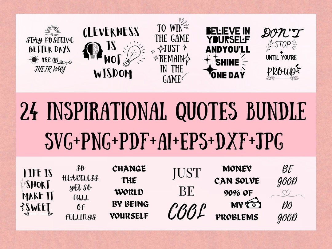 Printable Inspirational Motivational Words Sticker Embellishments for ...