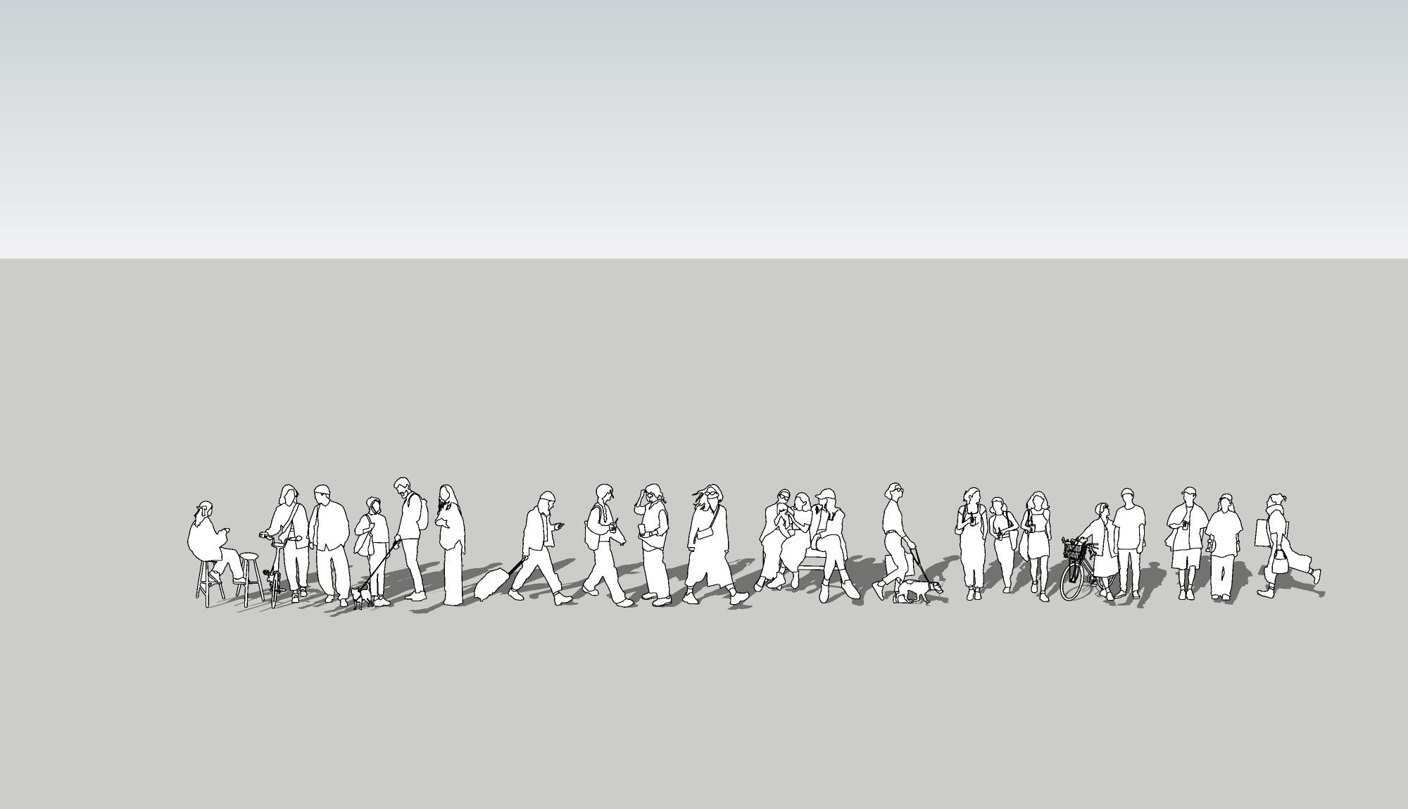 Full 2D People Sketchup Files ((more Than 70 Features)) - Etsy