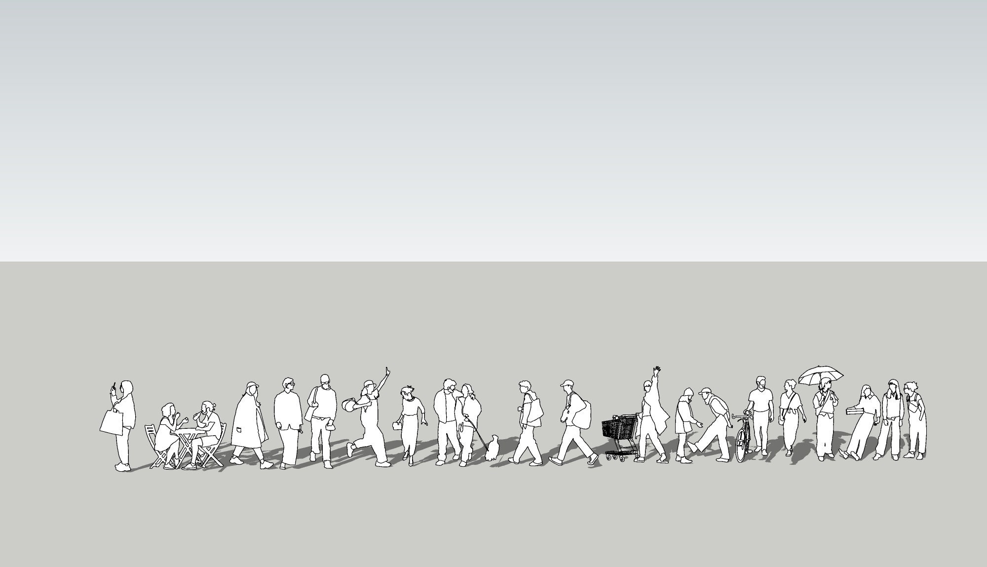 Full 2D People Sketchup Files ((more Than 70 Features)) - Etsy