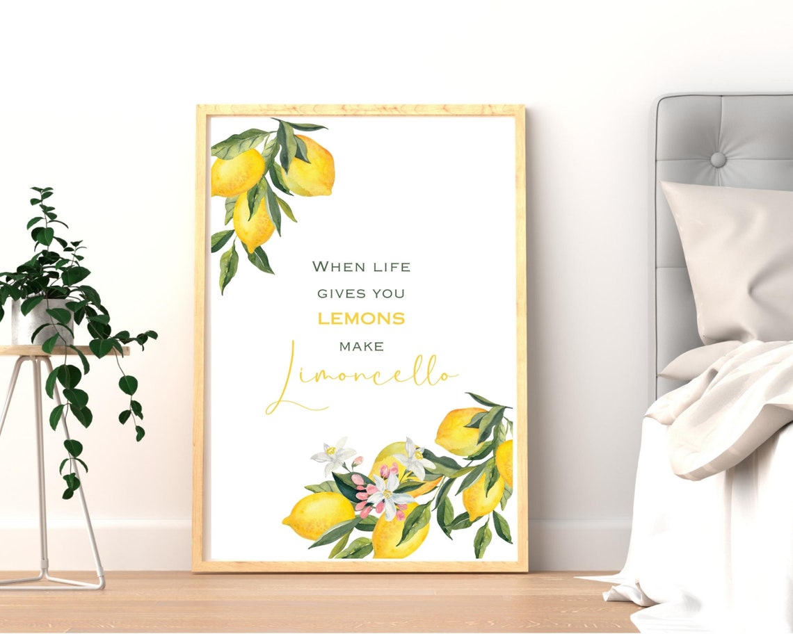 When Life Gives You Lemons Quote Printable, Lemons and Limoncello ...