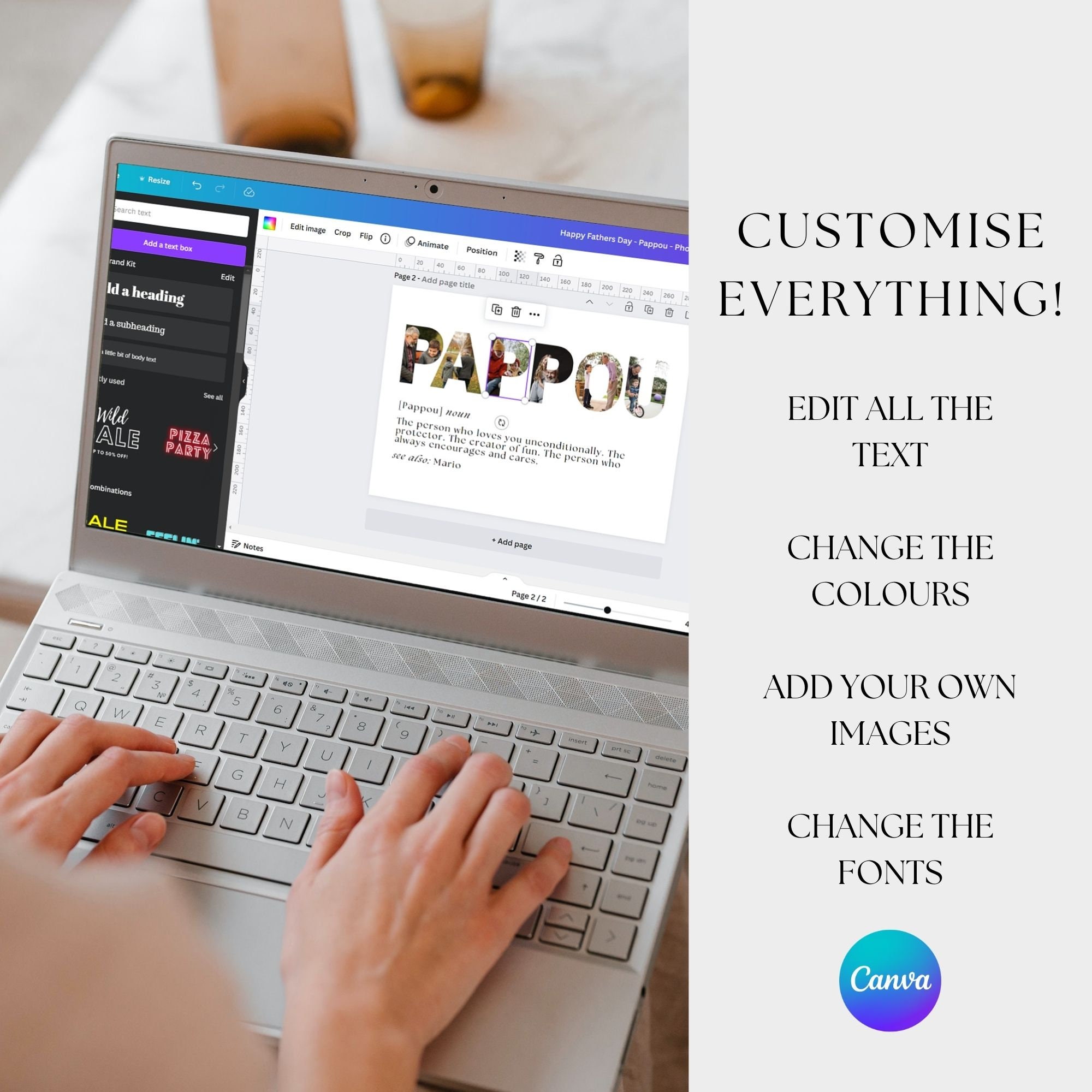 Pappou Birthday Gift Printable Gift for Pappou Custom Pappou - Etsy