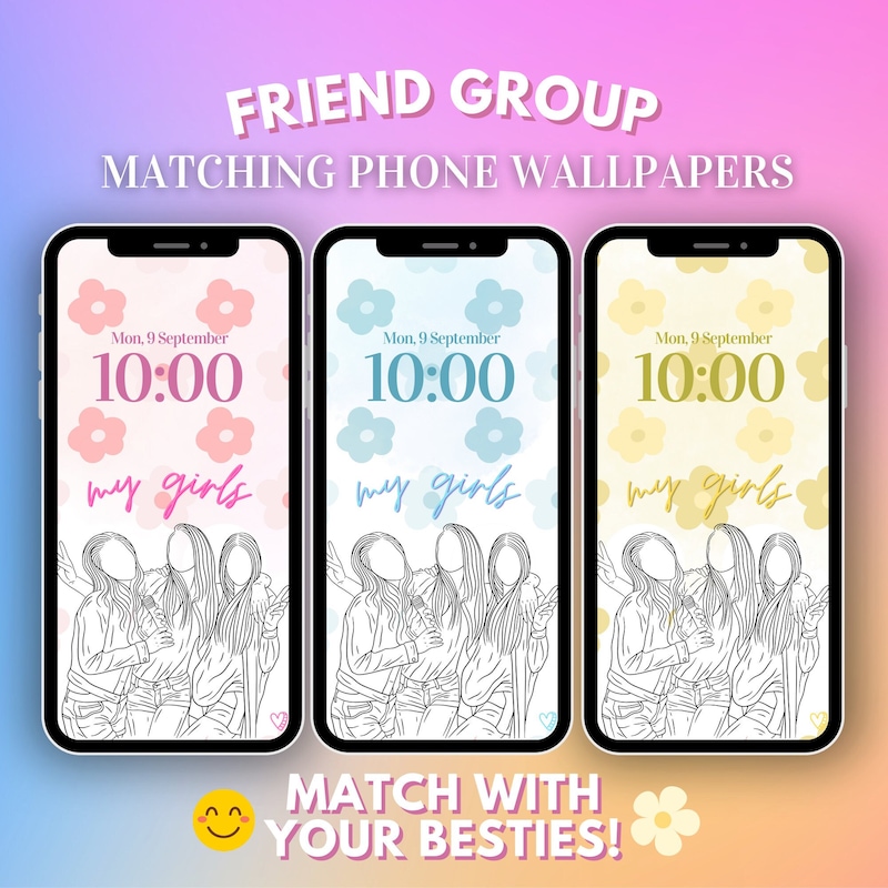 Best Friends Trio - Etsy