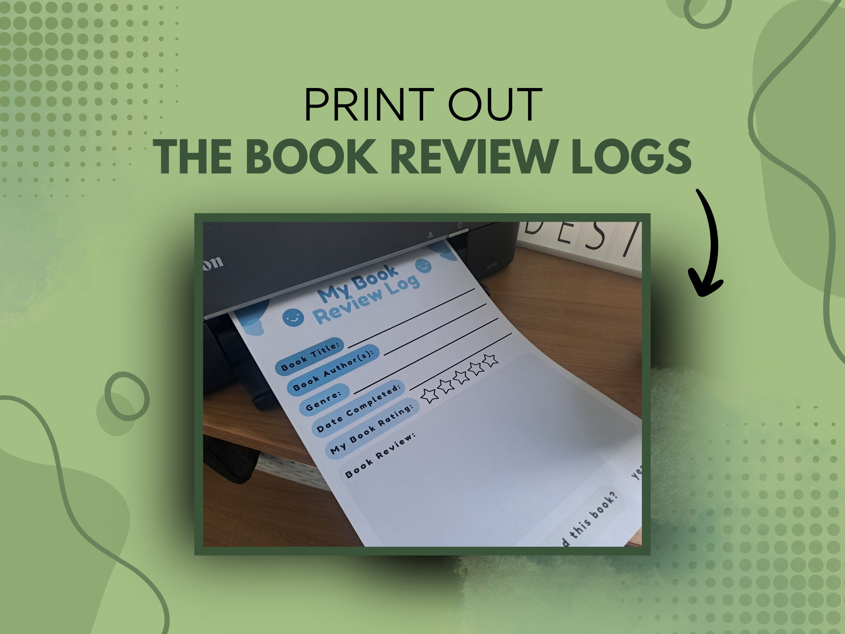 BOOK REVIEW LOG Printable - Book Review Logging Tracker - Fun Exercise ...
