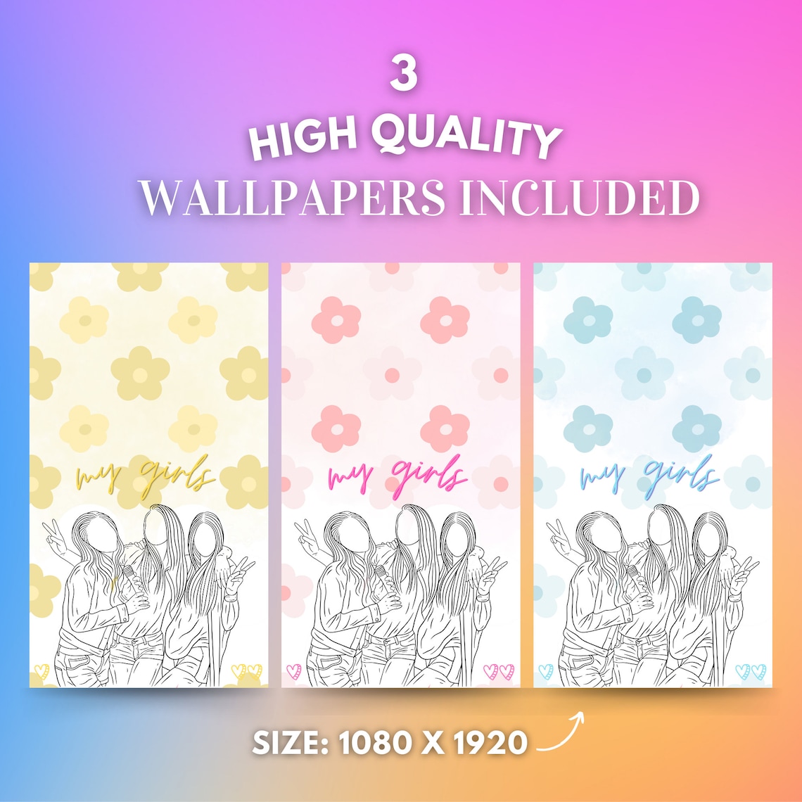 Friend Group Matching Wallpapers - Match Your Homescreen With Your Best ...