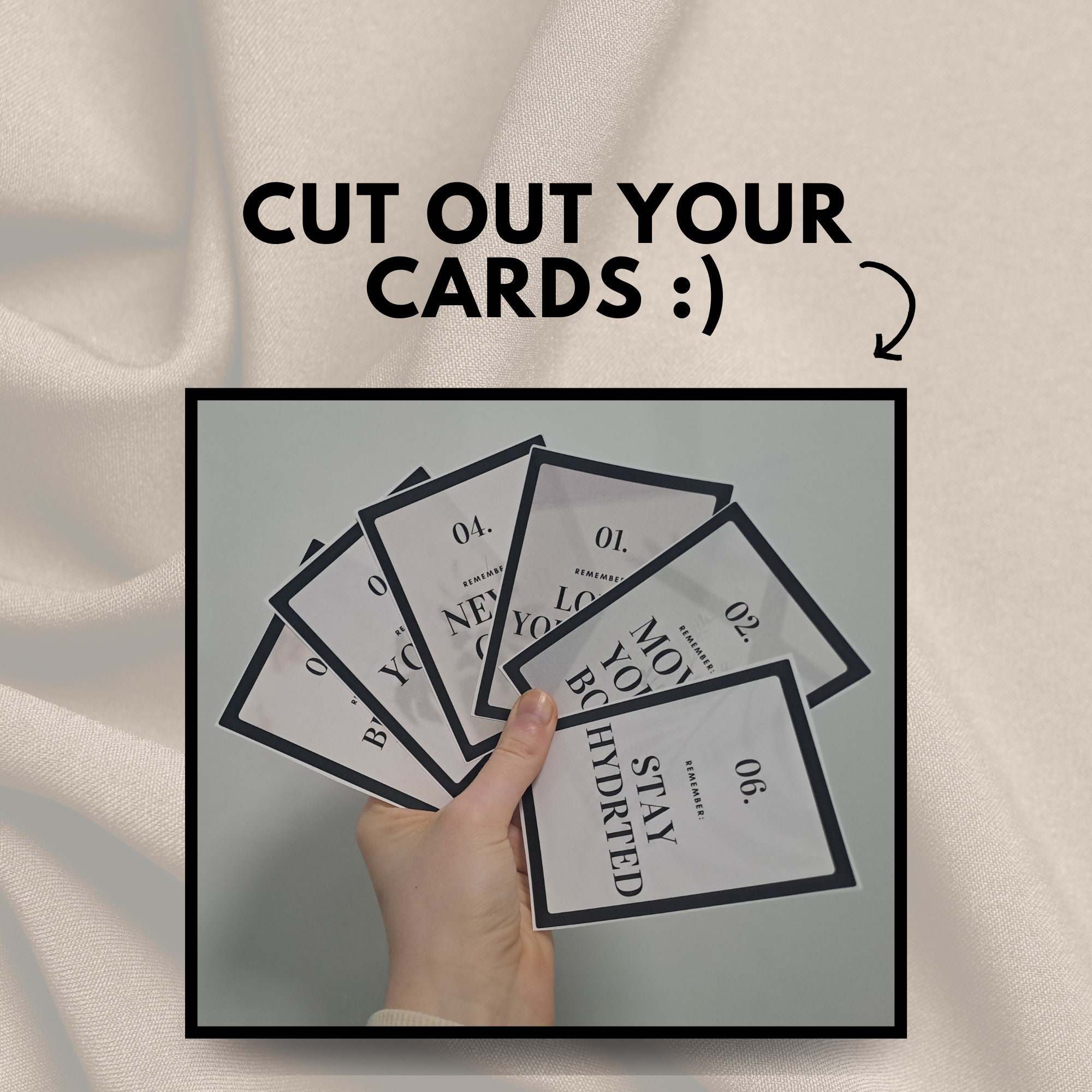 Positive Daily Reminder Cards Printable - Encouragement Cards - Etsy