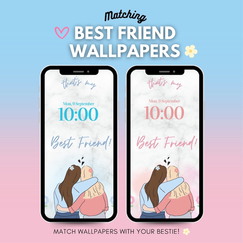 Best Friend Matching Wallpapers - Match Phone Wallpapers With Your ...