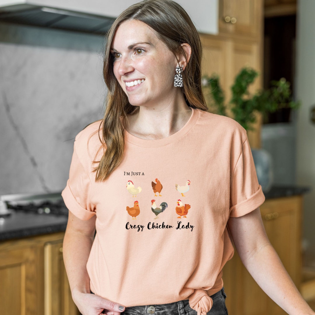 Crazy Chicken Lady Shirt, Chicken Mom Shirt, Chicken Lover Shirt ...