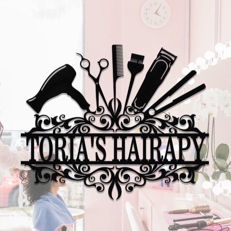 Hair Salon With Name - Etsy