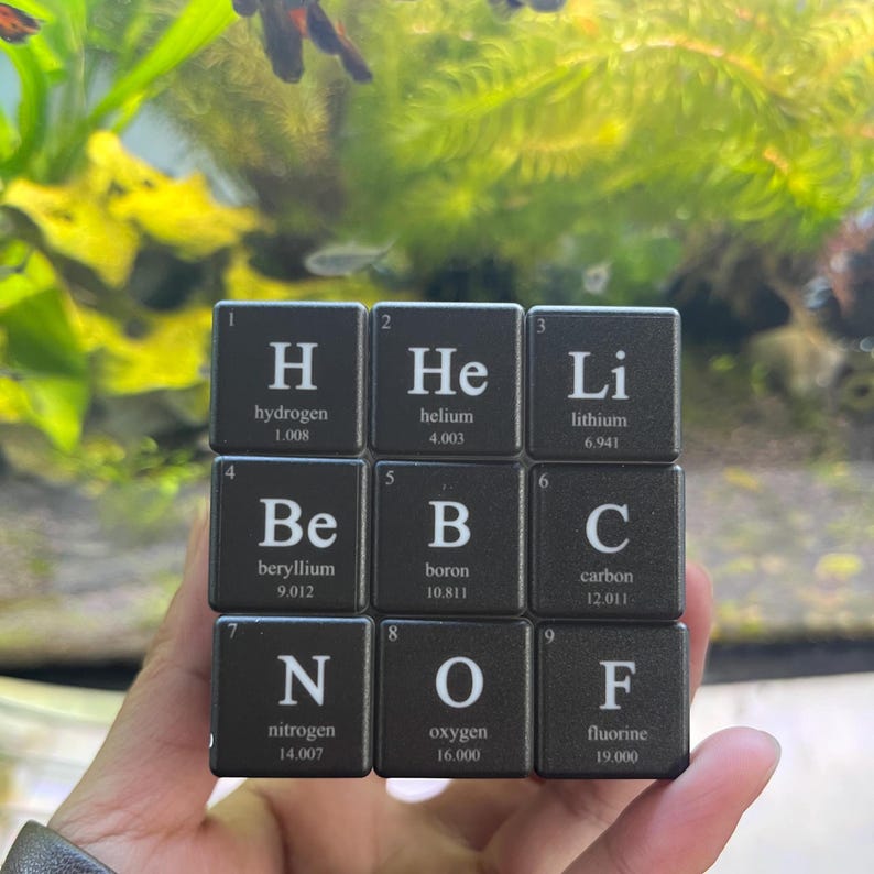 Personalized Rubik's Cube Periodic Table of Elements,custom Chemistry ...