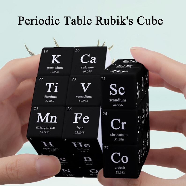 Personalized Rubik's Cube Periodic Table of Elements,custom Chemistry ...