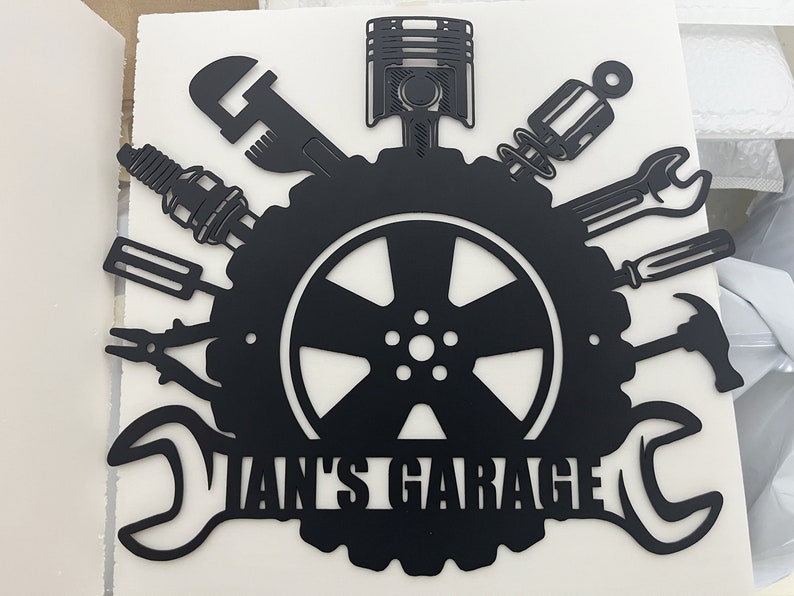 Personalized Garage Metal Sign,custom Workshop Sign,garage Metal Wall ...