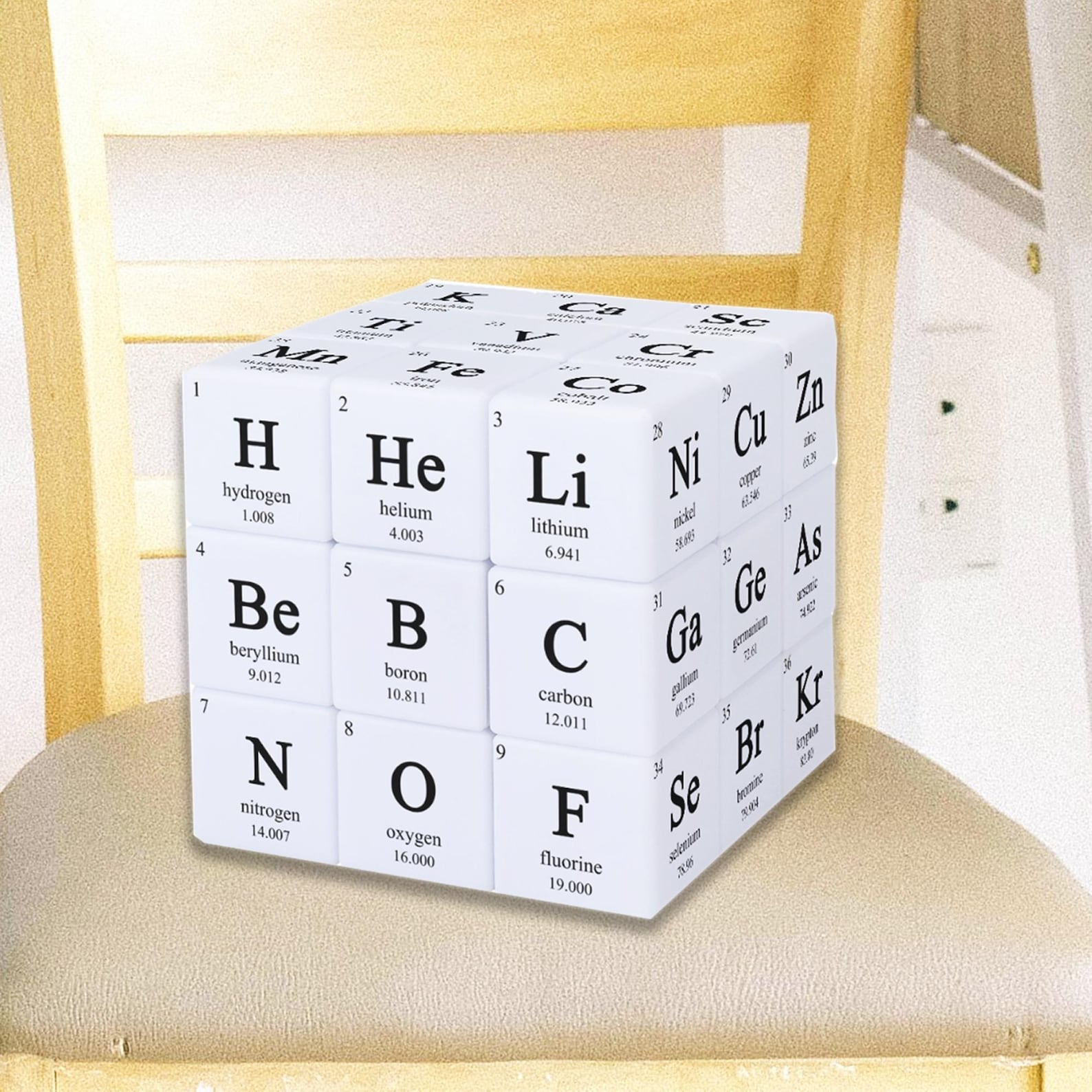 Personalized Rubik's Cube Periodic Table of Elements,custom Chemistry ...