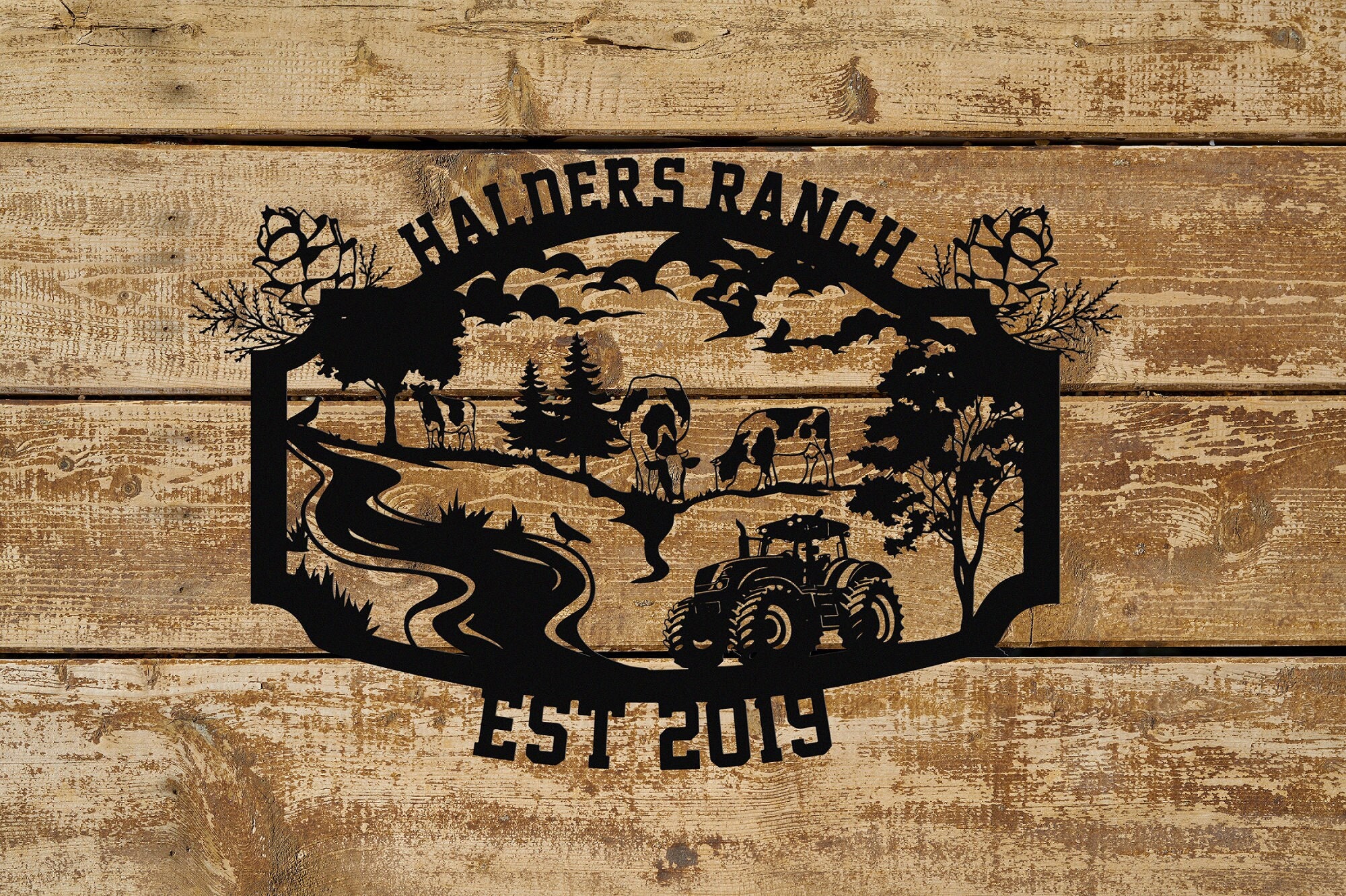 Personalized Farm House Sign,ranch House Metal Sign, Custom Farm Sign ...