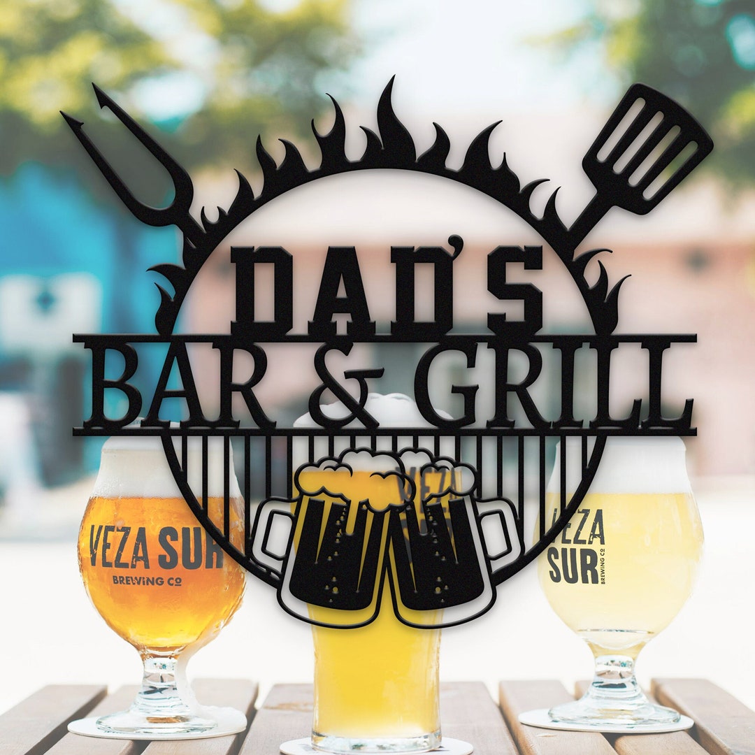 Personalized Metal Bar Sign, Custom Bar Sign Metal Wall Art, Home Pub ...