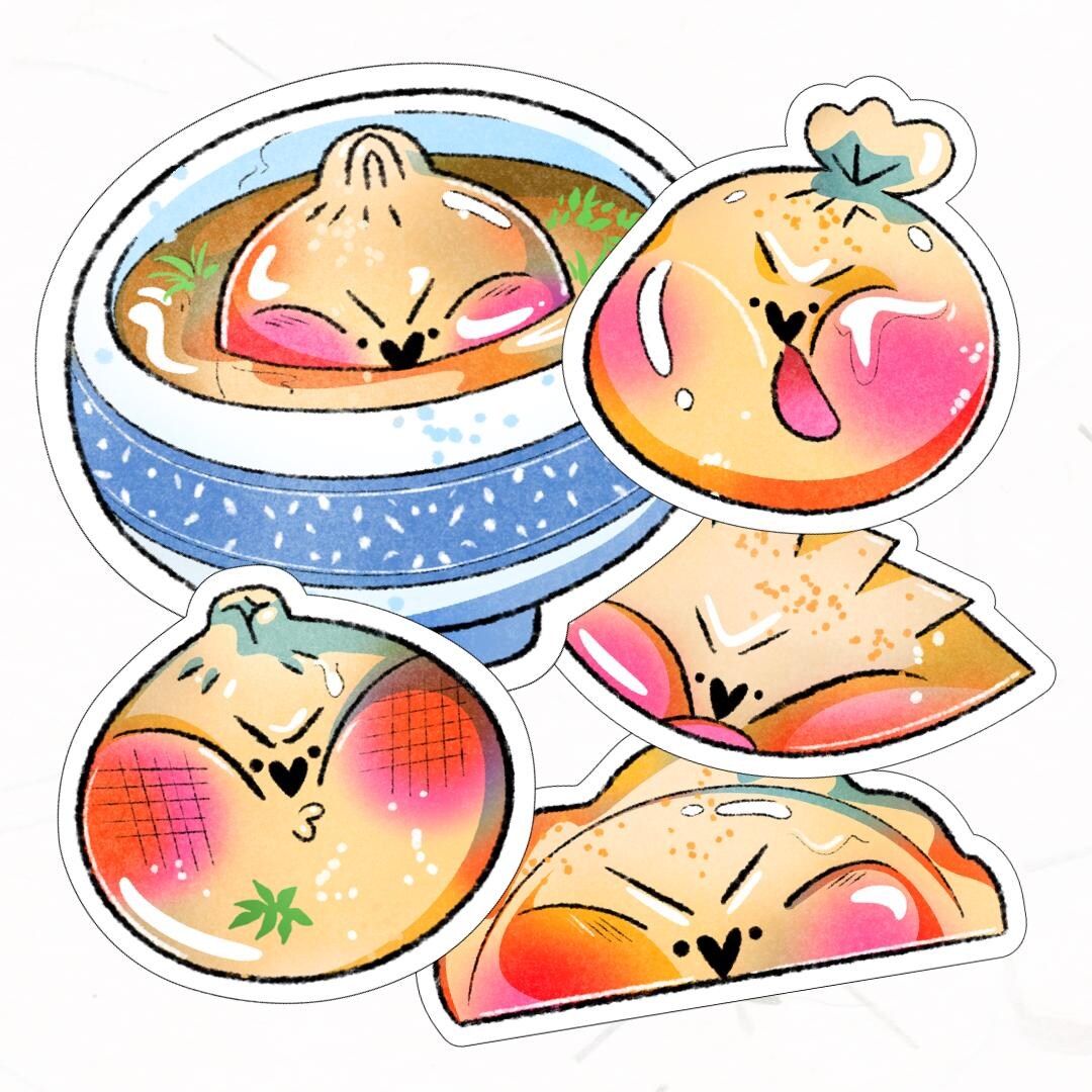 Stickers - Cheeky Dumplings - Etsy