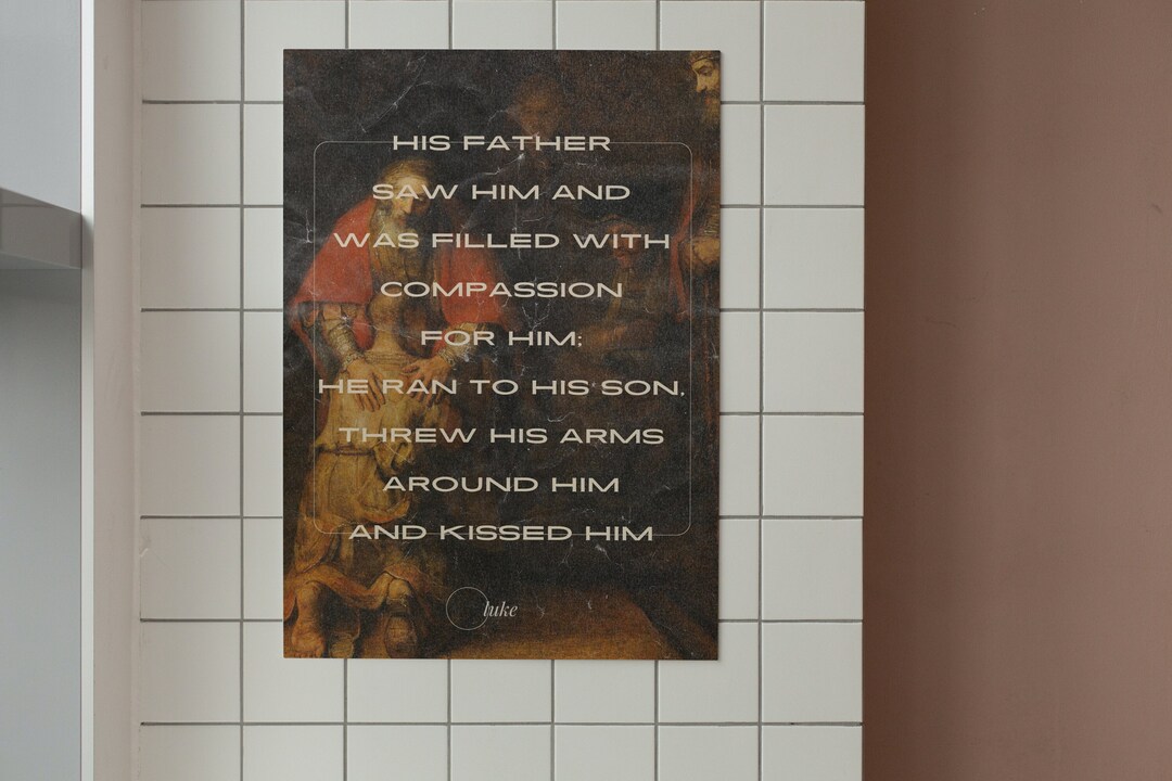 Prodigal Son [christian Wall Art Print, Jesus, Gospel, Digital Download ...