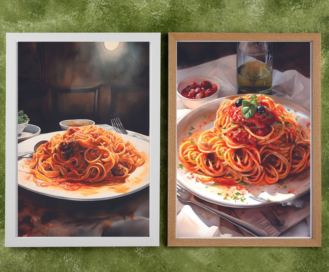 Spaghetti Printable Art, Spaghetti Poster, Pasta Photo Print, Pasta ...
