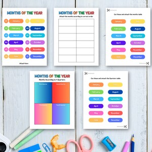Preschool Printables, 12 Months of the Year, Learn About Months ...