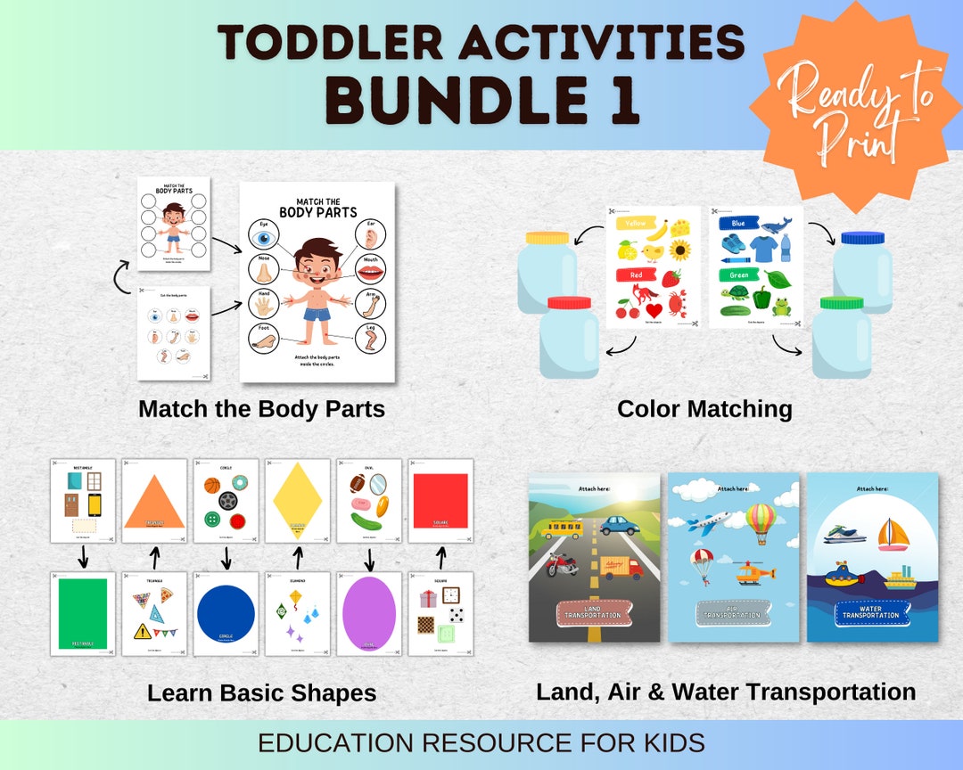 Printable Toddler Activities Preschool Printable Toddler Activities ...