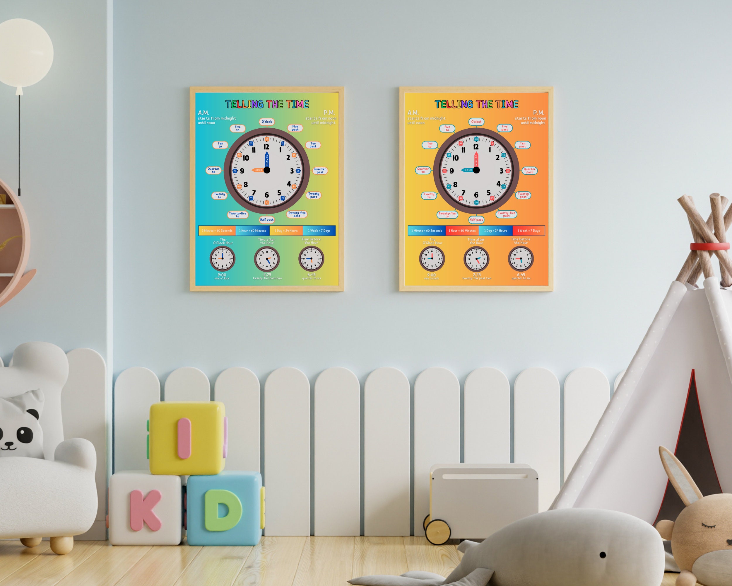 Preschool Printables, Telling the Time Poster, What Time is It, Learn ...