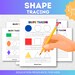 Preschool Printables, Shape Tracing, Learn About Shapes, Kindergarten ...