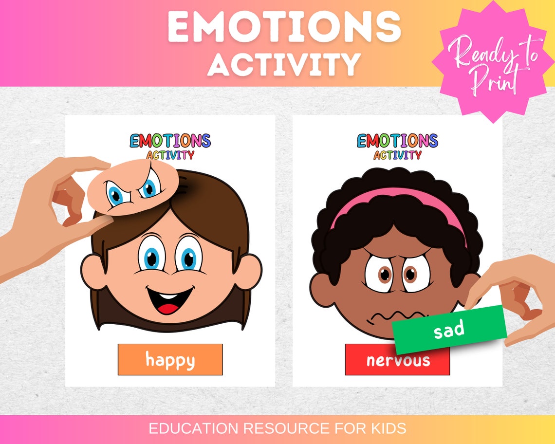 Emotions Activity for Kids Emotions Activity for Preschoolers ...