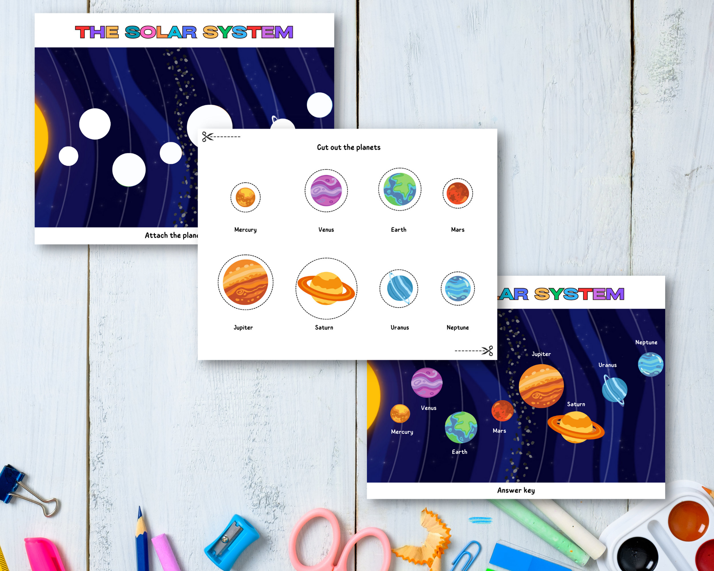 Solar System Activity for Kindergarten Solar System Craft - Etsy