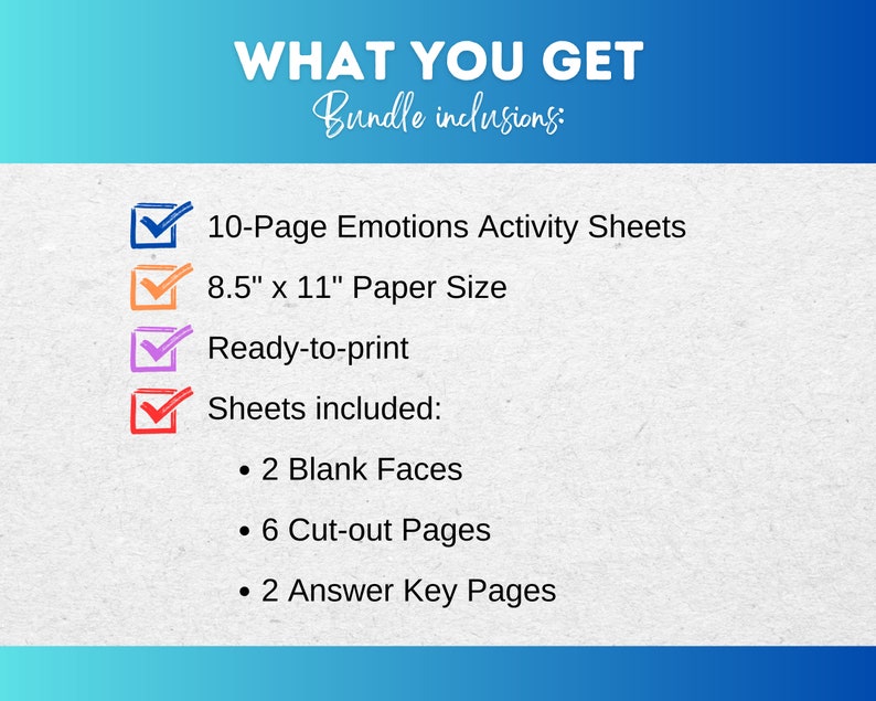 Emotions Activity for Kids Emotions Activity for Preschoolers ...