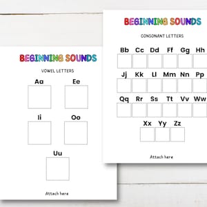 Beginning Letter Sounds Worksheets Beginning Sounds Kindergarten Vowel ...
