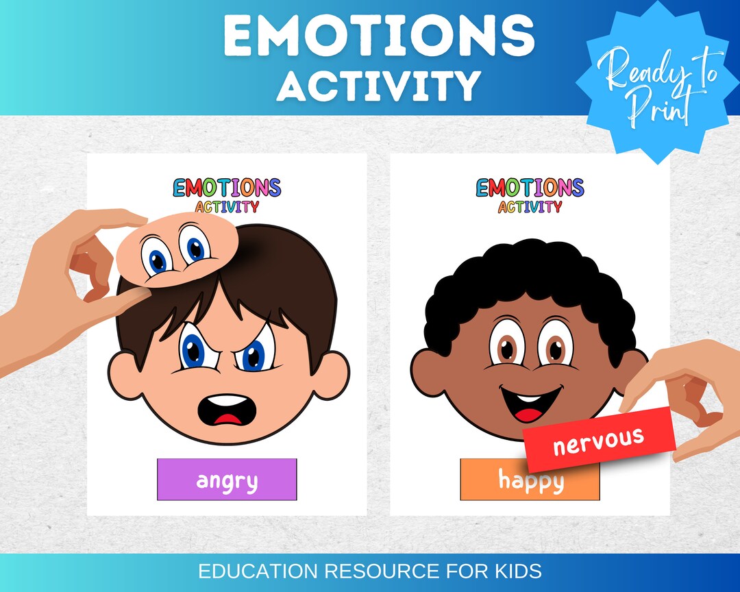 Emotions Activity for Kids Emotions Activity for Preschoolers ...