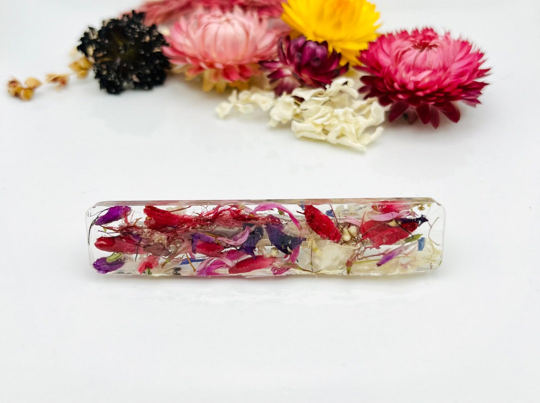 Pink Celosia Dried Flower Hair Clip - Etsy