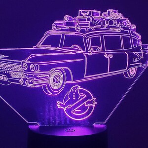 3D Lamp SOS GHOSTS, GHOSTBUSTER Pattern 7 Colors - Etsy