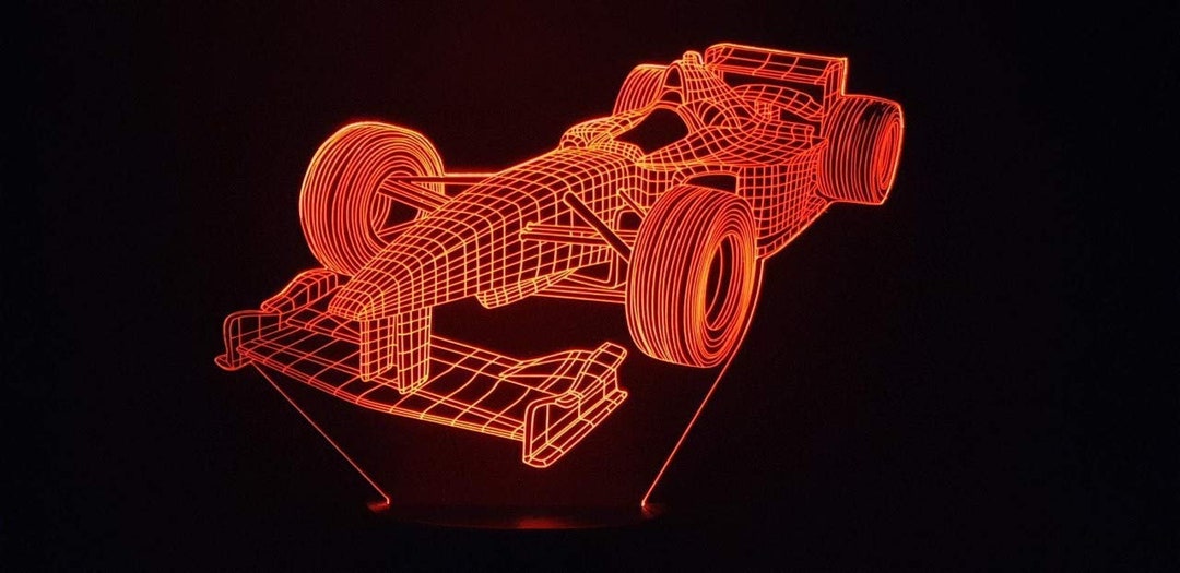 3D Lamp - Formula 1 (F1) Pattern - 7 Colors - Etsy