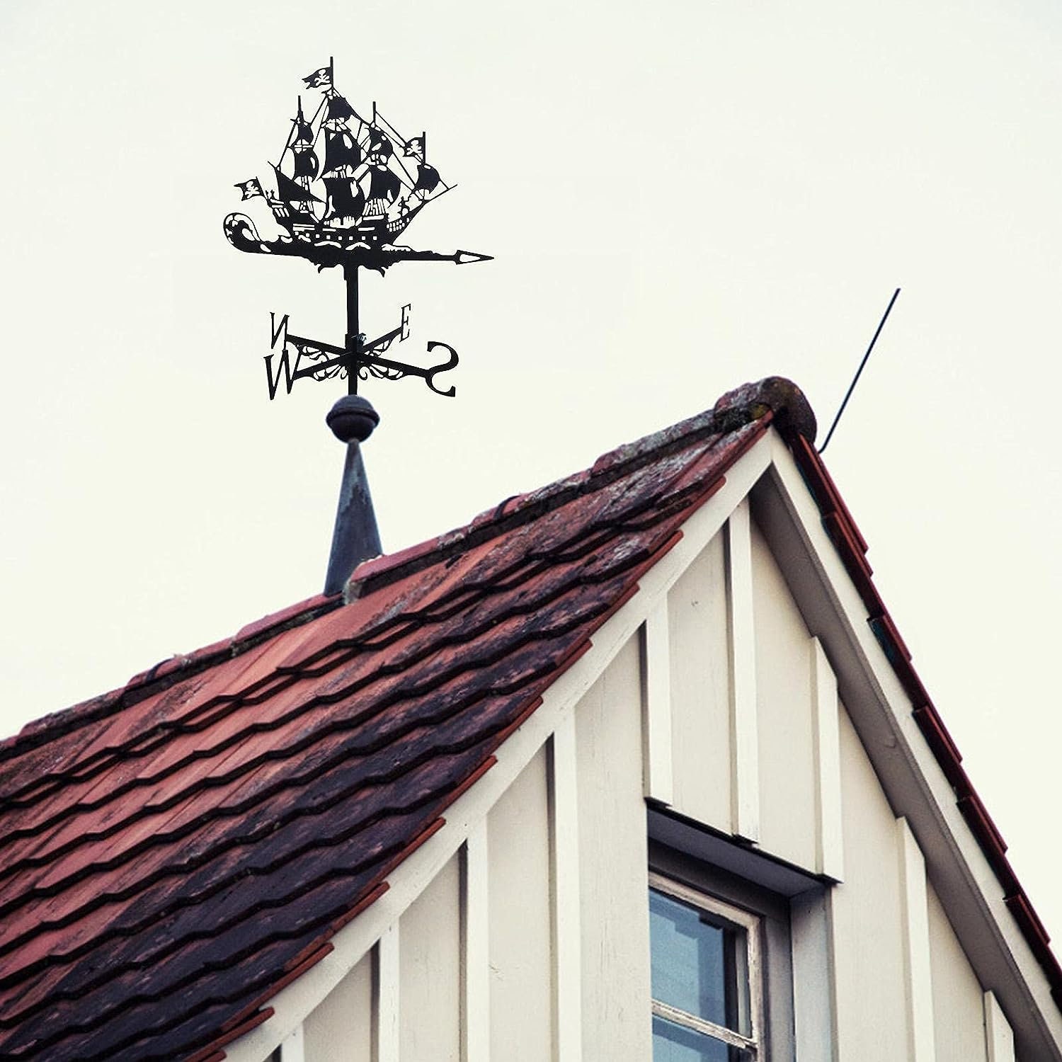 WEATHERVANE in Metal Pirate Ship Pattern galleon Stock - Etsy