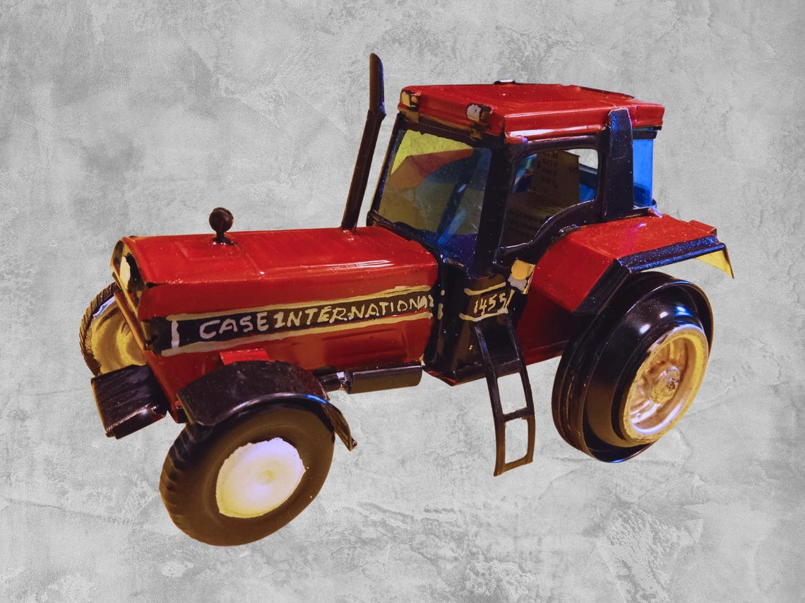 100% Handmade Recycled Metal Tractor - Model CA IH 1455XL - Etsy
