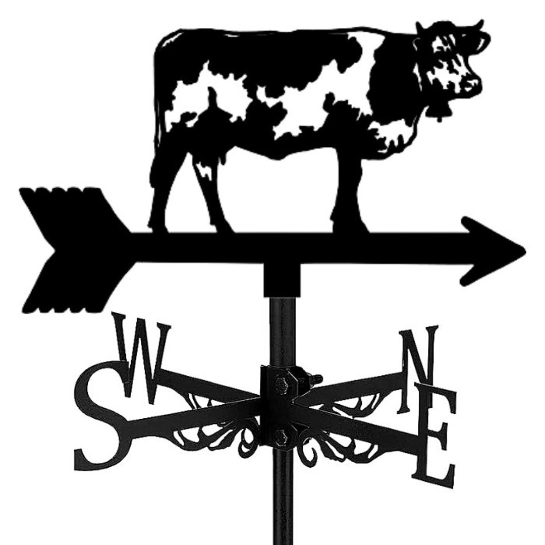 Metal WEATHERVANE Cow Pattern Stock France/fast Shipping - Etsy