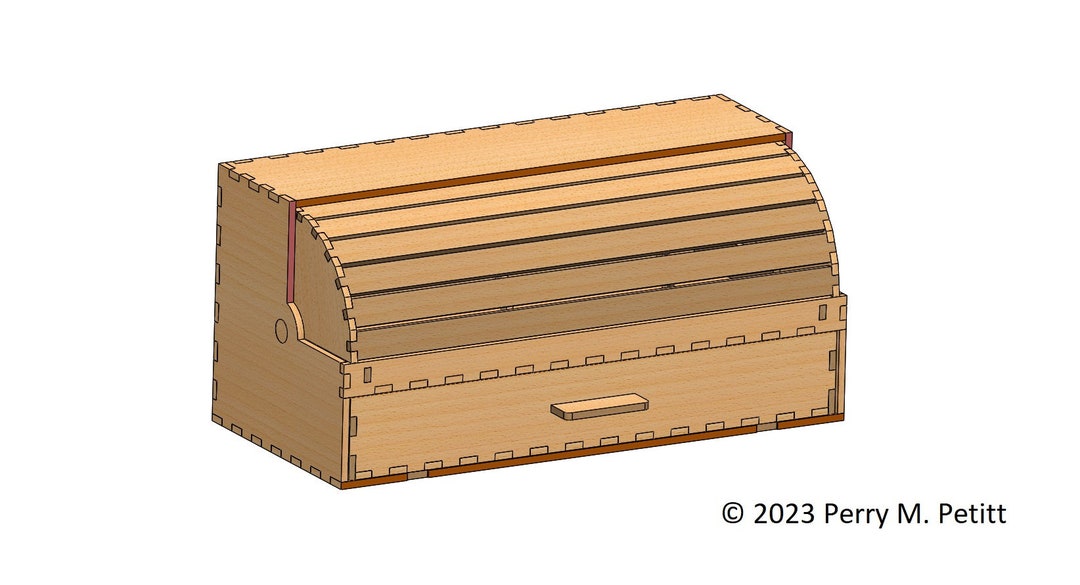 DXF Laser Cut Roll Top Box File - Etsy