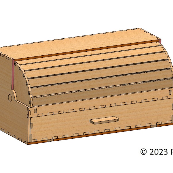 Roll Top Bread Box - Etsy