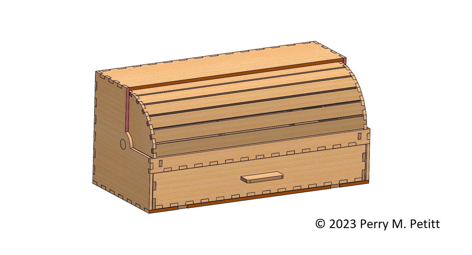 DXF Laser Cut Roll Top Box File - Etsy