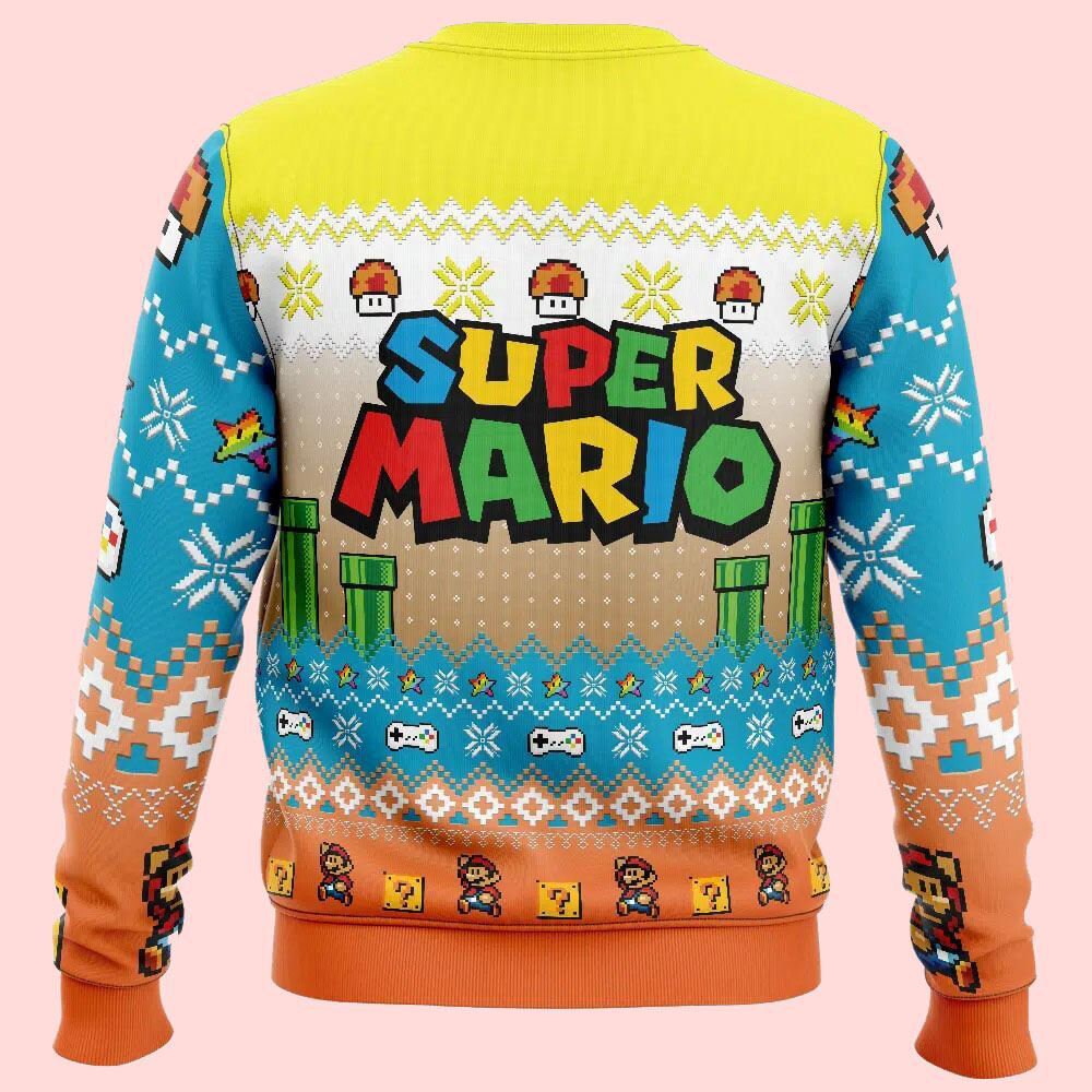 Super Mario Bros, Super Marios, Jeu Vidéo Pull De Noël vendu par ...